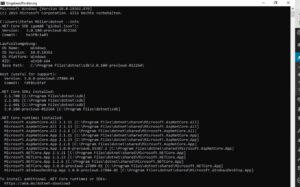 Detecting your installed .net core version by console – MOEdesign Tutorials